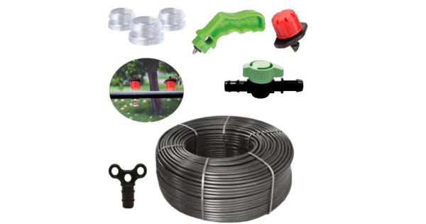 Kit irigare pentru livada, tub irigare Orb, 225 pomi fructiferi