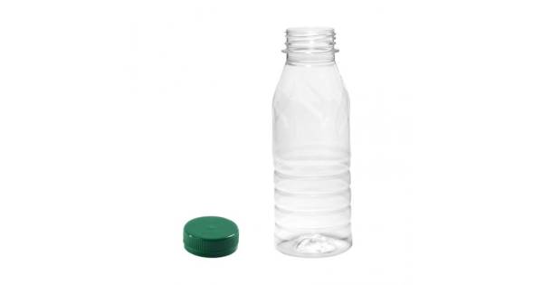 Sticla Pet Rotunda Cu Capac 0.33L ,16Buc/Set