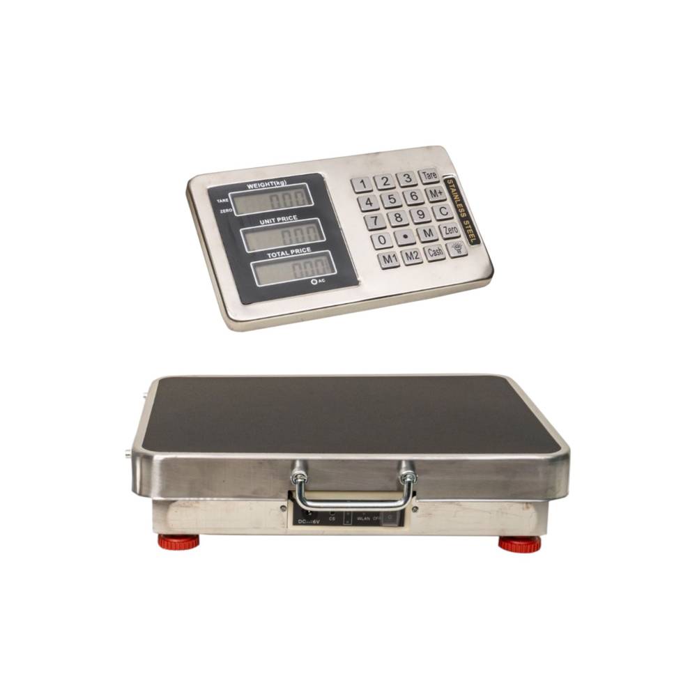 Cantar electronic cu platforma 32x42cm si WI-FI, 300Kg Inox