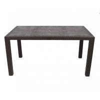 Masa dreptunghiulara 90X150cm pentru gradina plastic tip ratan maro ...