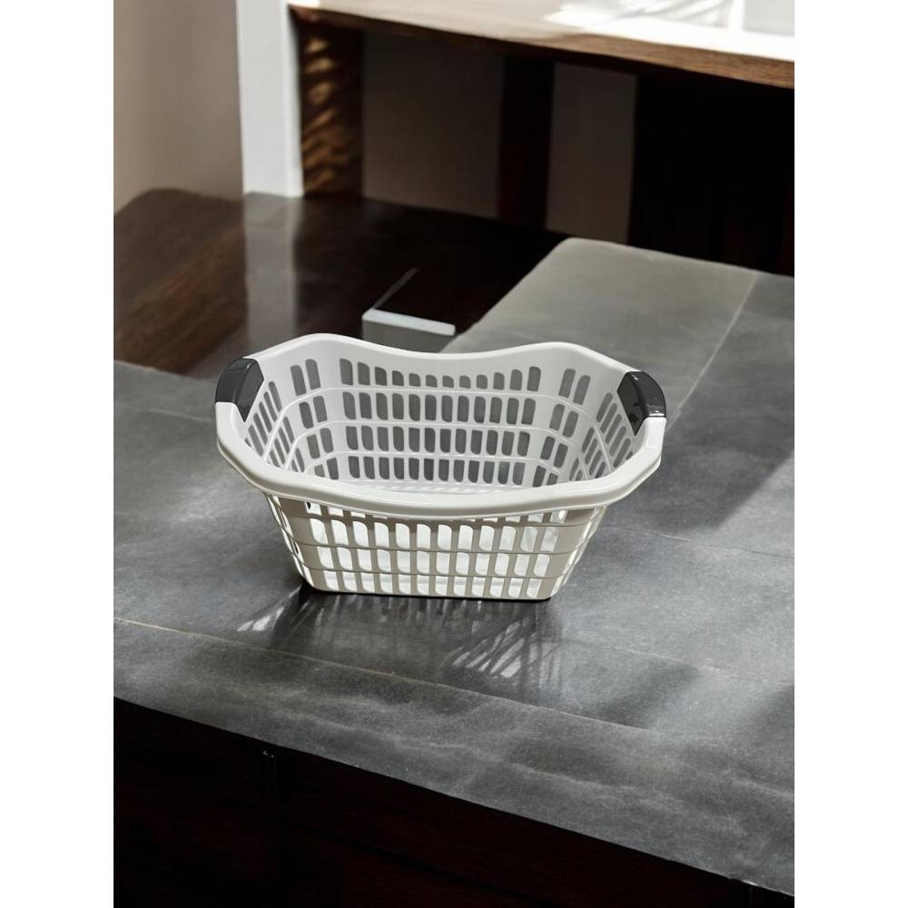 Cos Rufe uscate cu manere 60 Cm, Alb